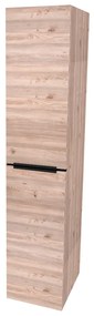 Mereo Mereo, Mailo, koupelnová skříňka vysoká 170 cm, černé madlo, Multidecor, CN594LPBDNLS