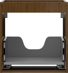 Mexen Box-A, závěsná skříňka 45 cm, 1 zásuvka, ořech, 91AX0-0450-470-1-86