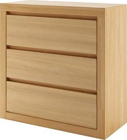 Casarredo - Komfort nábytek Komoda DK-414 se 3 zásuvkami, masiv | barva: moření lausane