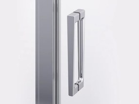 Sanswiss DIVERA D22T2 dvoukřídlé sprchové dveře 90 cm Profil: Aluchrom, Sklo: Hladké čiré