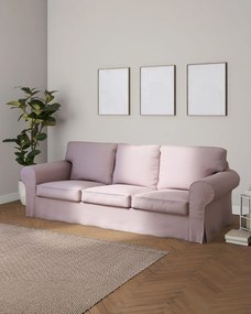 Potah na pohovku IKEA Ektorp 3-místná rozkládací, NOVÝ MODEL 2013 barva růžová látka pletený vzor