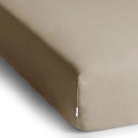 Světle hnědé napínací prostěradlo jersey 120x200 cm Amber – Restilo