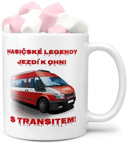 Hrnek Hasičské legendy – Transit (Náplň hrníčku: Marshmallow)