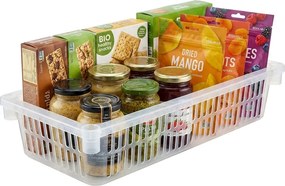 Orion Úložný koš, box a organizér extra hluboký 50cm x 20cm INVA, transparentní