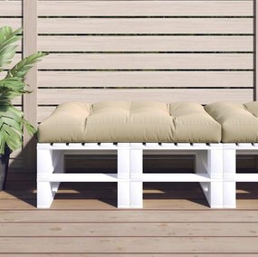 vidaXL Poduška na palety 120 x 80 x 12 cm textil [360521] Barva: Béžová