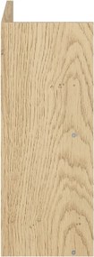 Závěsná skříňka Aster Ovalia Cloud s umyvadlem 100 cm dub cremona/zelená