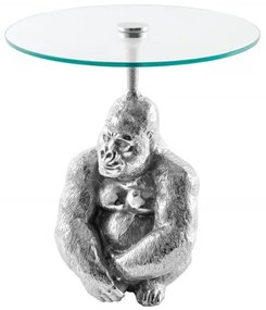 Stříbrný odkládací stolek Kong