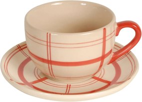 Keramický šálek s podšálkem Antic Line Cup Sharp, ⌀ 14 cm