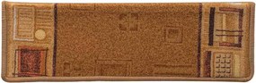 Samolepící nášlapy na schody 15 ks 65x21x4 cm béžové 326207