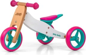 Dětské multifunkční odrážedlo kolo 2v1 Milly Mally JAKE Classic Candy