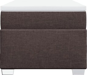Box spring postel s matrací tmavě hnědá 90x190 cm textil 3285098