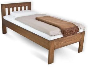 Postel Postelia SANY Buk 90x210 - Dřevěná postel z bukového masivu je jednolůžko s rozměry: 90 x 200 cm nebo 80 x 200 cm