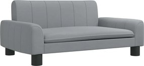 Pelíšek pro psy světle šedý 70 x 45 x 30 cm textil 171858