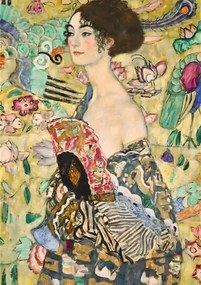 TREFL Puzzle Art Collection: Dáma s vějířem / 1000 dílků / 48 x 68,3 c