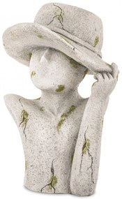 Obal na květináč dáma s kloboukem 42 cm 143976