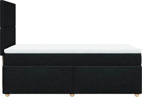 Box spring postel s matrací černá 90x190 cm textil 3293430