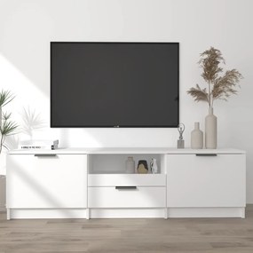 TV skříňka bílá 140 x 35 x 40 cm kompozitní dřevo - Default Title