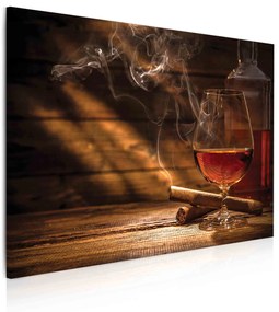 Malvis ® Obraz - Whiskey a doutník Velikost: 60x40 cm