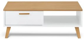 Konferenční stolek FRISK 1 SZ - bílá/dub