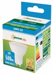 Spectrum LED LED žárovka Studená GU10 230V 6W 13266