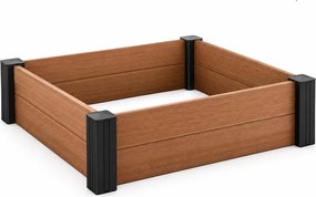 Curver Vyvýšený záhon - Vista Modular 121,5 x 121,5 x 27 cm, hnědý