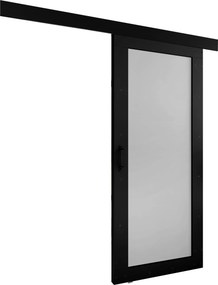 Posuvné dveře s krycí lištou ADIO 2 černý + bílý 70