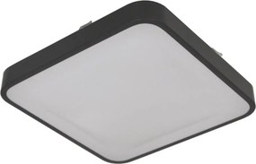 Stropní svítidlo se senzorem WILTON 2xE27/60W/230V 33x33 cm antracit