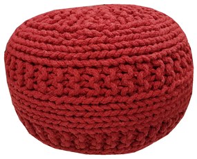 KUDOS Textiles Pvt. Ltd. MEGA AKCE: Sedací vak TEA POUF 9 červený - 40x40x35 cm