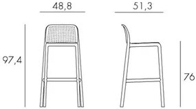 STIMA Barová židle BORA