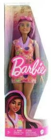 Barbie Modelka - šaty se sladkými srdíčky HJT04