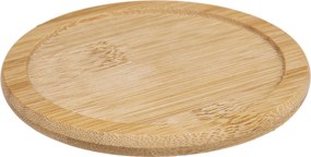 Sada 6 podložek Ø 10 cm s bambusovým stojanem
