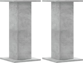 Stojany na rostliny 2 ks betonově šedé 30 x 30 x 60 cm kompozit 3307858
