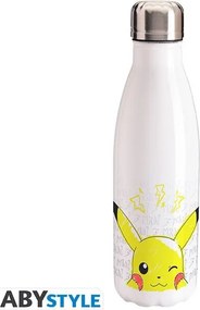 Láhev na vodu Pokémon - Pikachu Scribble 500 ml  Bílá
