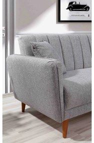 Atelier del sofa Rozkládací rohová pohovka AQUA světle šedá pravý roh 867UNQ1402