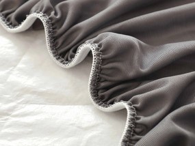 XPOSE® Prošívaný chránič matrace Exclusive - šedý 90x200 cm