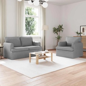 Set pohovek 2 ks Světle šedá textil 3407516