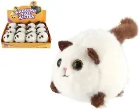 TEDDIES Natahovací kočička plyš / 10 cm / od 3 let