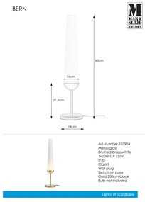 Markslöjd 107904 - Stolní lampa BERN 1xG9/20W/230V