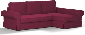 Potah na pohovku IKEA Backabro rozkládací se šezlongem barva švestková
