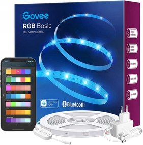 Led Páska Govee H613A Ovládání Barev Rgb Led Strip Light 5 M Aplikace