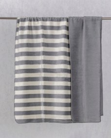 Deka Cotton Cloud 150x200cm Gray Stripes