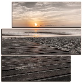 Obraz na plátně - Úsvit na moři - čtverec 3141FD (75x75 cm)