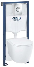 Grohe Start Round - Set předstěnové instalace, klozetu Start Round, sedátka Softclose a tlačítka Sail, chrom 103846SH00