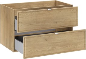 Koupelnová sestava Terra s deskou a skříňkami 80 cm dub cremona