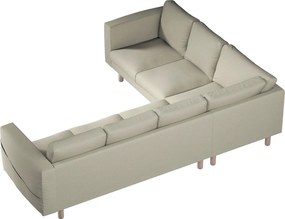 Potah na pohovku IKEA Norsborg rohová 5-místná barva béžová látka pletený vzor