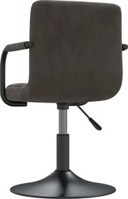 vidaXL Otočné jídelní židle 2 ks samet [334620] Barva: Černá