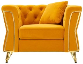 Designové křeslo Washakie hořčičné