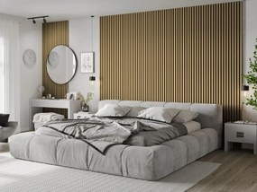 Mexen Lam-F, akustické stěnové lamely 275 × 30 cm, plstěný podklad 8 mm, technická dýha, bambus přírodní, S105-275307-3015-011
