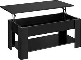 Konferenční stolek Yaheetech – rustikální hnědá, 98 x 50 x (42-56) cm (256903509289)