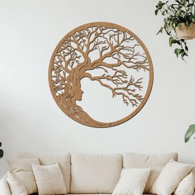 dřevo života Dřevěný strom VĚDOMÍ na zeď Zvolte rozměr (cm): 40x40, Zvolte barvu dekoru: Horský dub